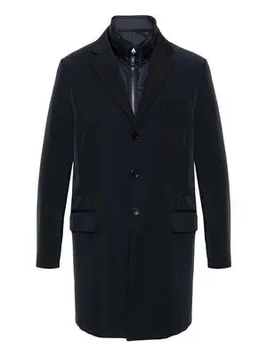 FAY Layered Overcoat - Blue