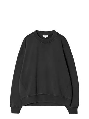 Cos Classic Crew-neck Sweatshirt Black