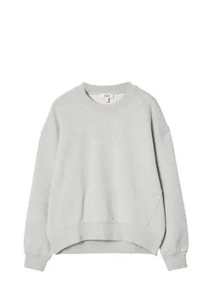Cos Classic Crew-neck Sweatshirt Grey
