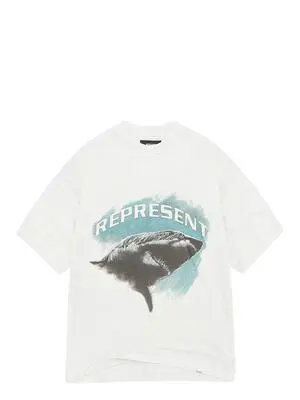 REPRESENT Shark T-shirt - Flat White
