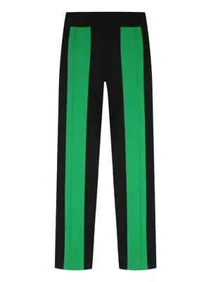 Bottega Veneta Technical Double Panel Track Trousers - Black/green