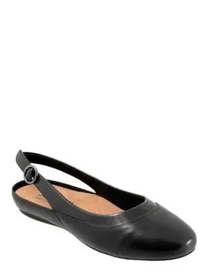 Softwalk Sheffield Slingback Flat - Black