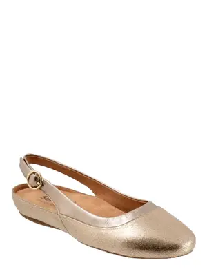 Softwalk SoftWalk® Sheffield Slingback Flat Bronze