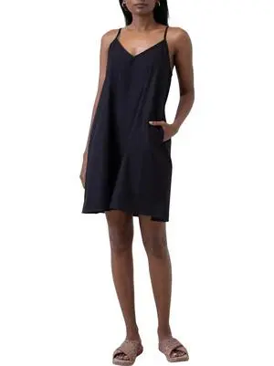 REISTOR Short Tent Dress With Back Tie - Solid
