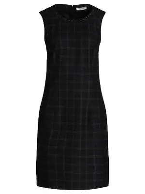 Peserico Midi Flannel Dress - Black