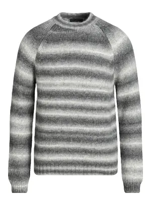 DANIELE FIESOLI Sweater In Baby Alpaca Wool, Merino Wool, And Polyamide - Grey