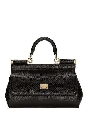 Dolce & Gabbana Small Sicily Handbag - Black