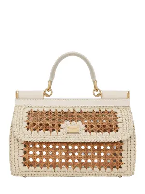 Dolce & Gabbana Elongated Sicily Handbag - Beige