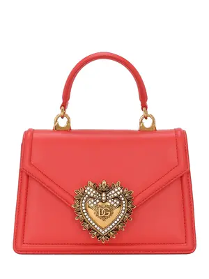 Dolce & Gabbana Small Devotion Top-handle Bag - Orange