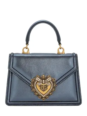 Dolce & Gabbana Small Devotion Top-handle Bag - Blue