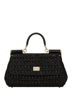 Dolce & Gabbana Elongated Sicily Handbag - Black