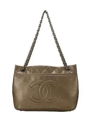 CHANEL Chanel Caviar Timeless CC Soft Shopper Medium