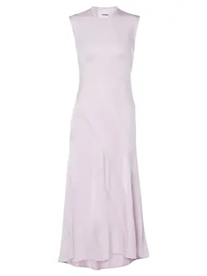 JIL SANDER Asymmetric Midi Dress - Purple