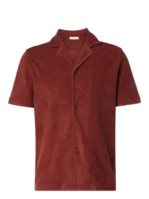 Orlebar Brown Howell Cotton Polo Shirt - Red