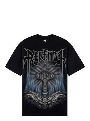 REVENGE Airbrush Metal Tee Shirt - Black