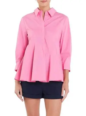 ENGLISH FACTORY English Factory Peplum Shirt