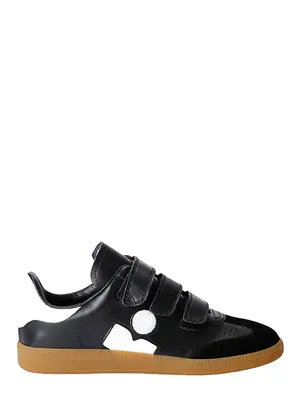 Isabel Marant Beth Leather Low-top Trainers - Blk/white