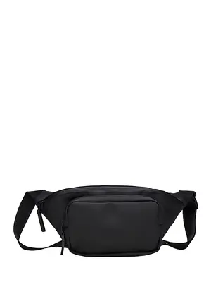 Rains Pocket-embellished Coated-shell Bum Bag - 01 Black