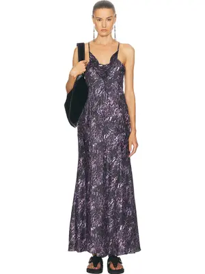 Isabel Marant Manelia Dress - Dark Plum