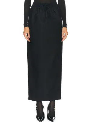 Wardrobe.NYC Utility Column Skirt - Black