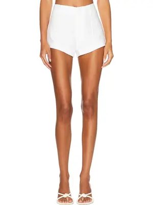 HELSA Washed Linen Micro Short - Natural White