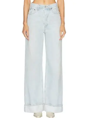 AGOLDE Dame High Rise Wide Leg Jeans - Revive