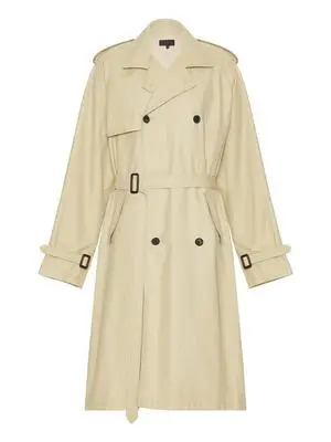 NILI LOTAN Kieran Trench Coat - Khaki