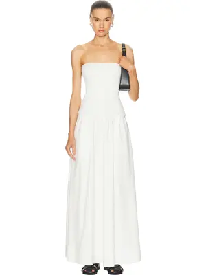 ST. AGNI Strapless Dress - White