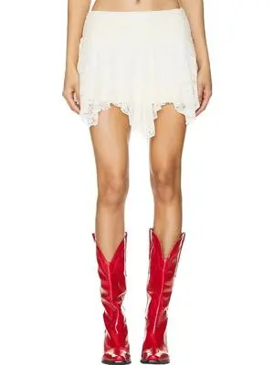 MORE TO COME Nataly Mini Skirt - Ivory