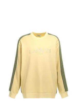 LANVIN Brodé Side Curb' Sweatshirt - Yellow