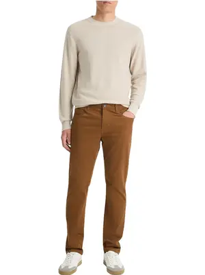 Vince Dylan Slim 5-Pocket Stretch-Cotton Pant Brown