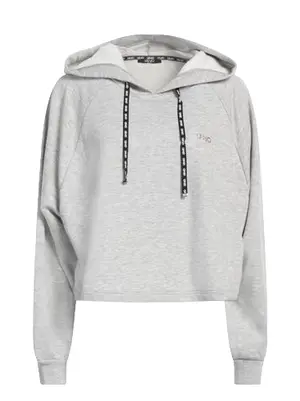 Liu Jo LIU •JO Cotton Blend Sweatshirt With Hood Grey