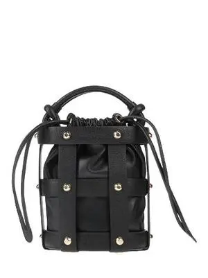 FERRAGAMO Leather Bucket Bag - Black