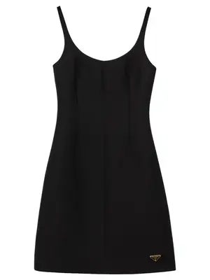 Prada Tricotine Mini Dress - Black