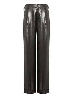 RALPH LAUREN Ralph Lauren Collection Acklie Pleated Wide-Leg Trousers