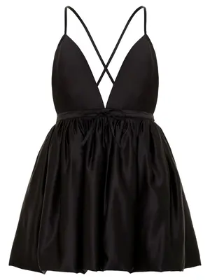 AZLEE Martine Mini Dress - Black
