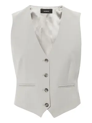 Wardrobe.NYC Virgin Wool Waistcoat - Grey