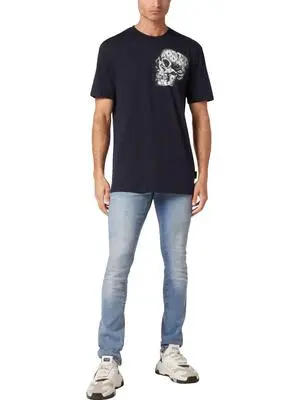 Philipp Plein Ss Skull T-shirt - Blue