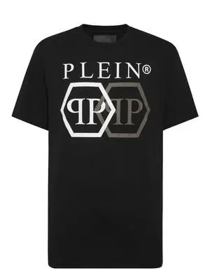 Philipp Plein Ss Stones Hexagon T-shirt - Black