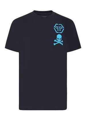 Philipp Plein Ss Skull&bones T-shirt - Blue