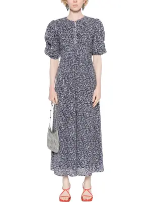 Remain Birger Christensen Sequinned Printed Maxi Dress - Purple