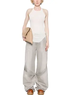 Rick Owens Ribbed Tank Top - White