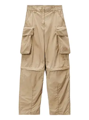 Alexander Wang Panelled Wide-leg Cargo Trousers - Neutrals