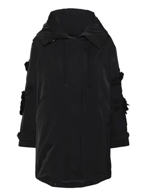 Ermanno Scervino Floral-appliqué Puffer Jacket - Black