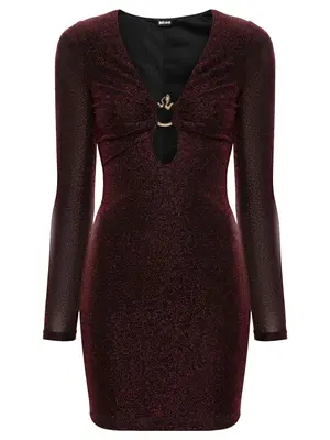 Just Cavalli Snake Detail Mini Dress - Black