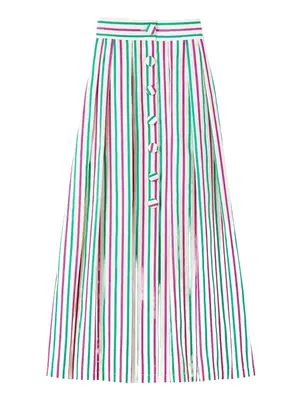 DESTREE DESTREE Striped Buttoned Skirt