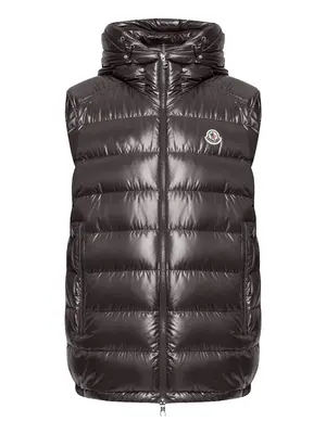 Moncler Barant Padded Vest - Brown