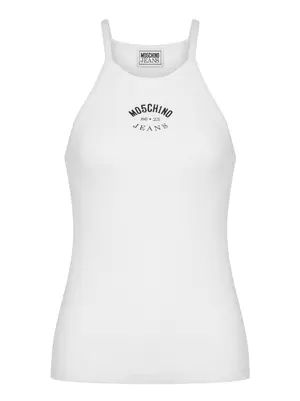 Moschino Cotton-blend Tank Top - White