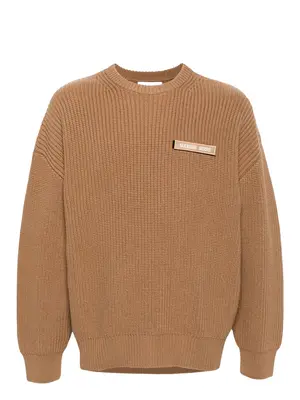 MARINE SERRE Merino Sweater - Neutrals