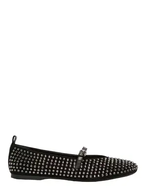 JW Anderson Crystal-embellished Ballerina Shoes - Black
